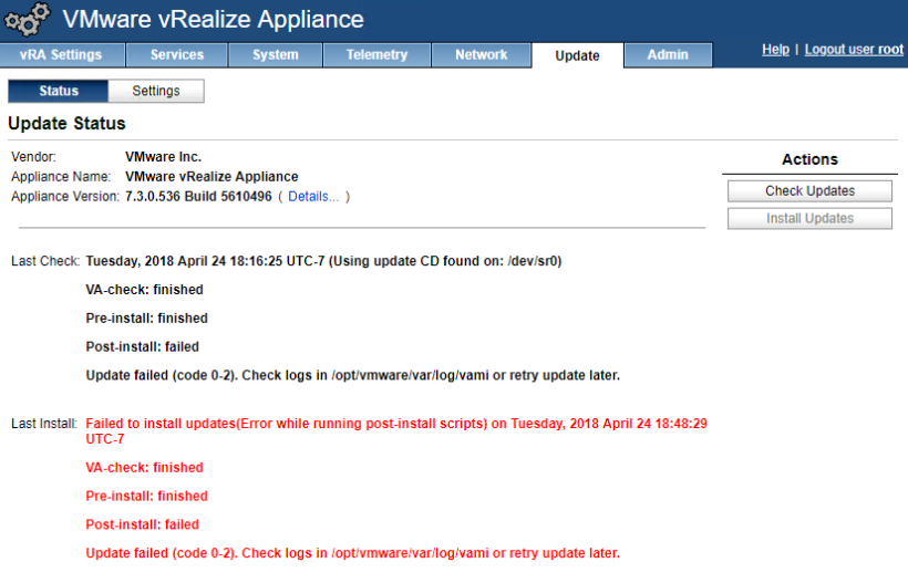 Vravro 74 Upgrade Fails With Duplicatesexception Orchestartor Database Virtualize Automate